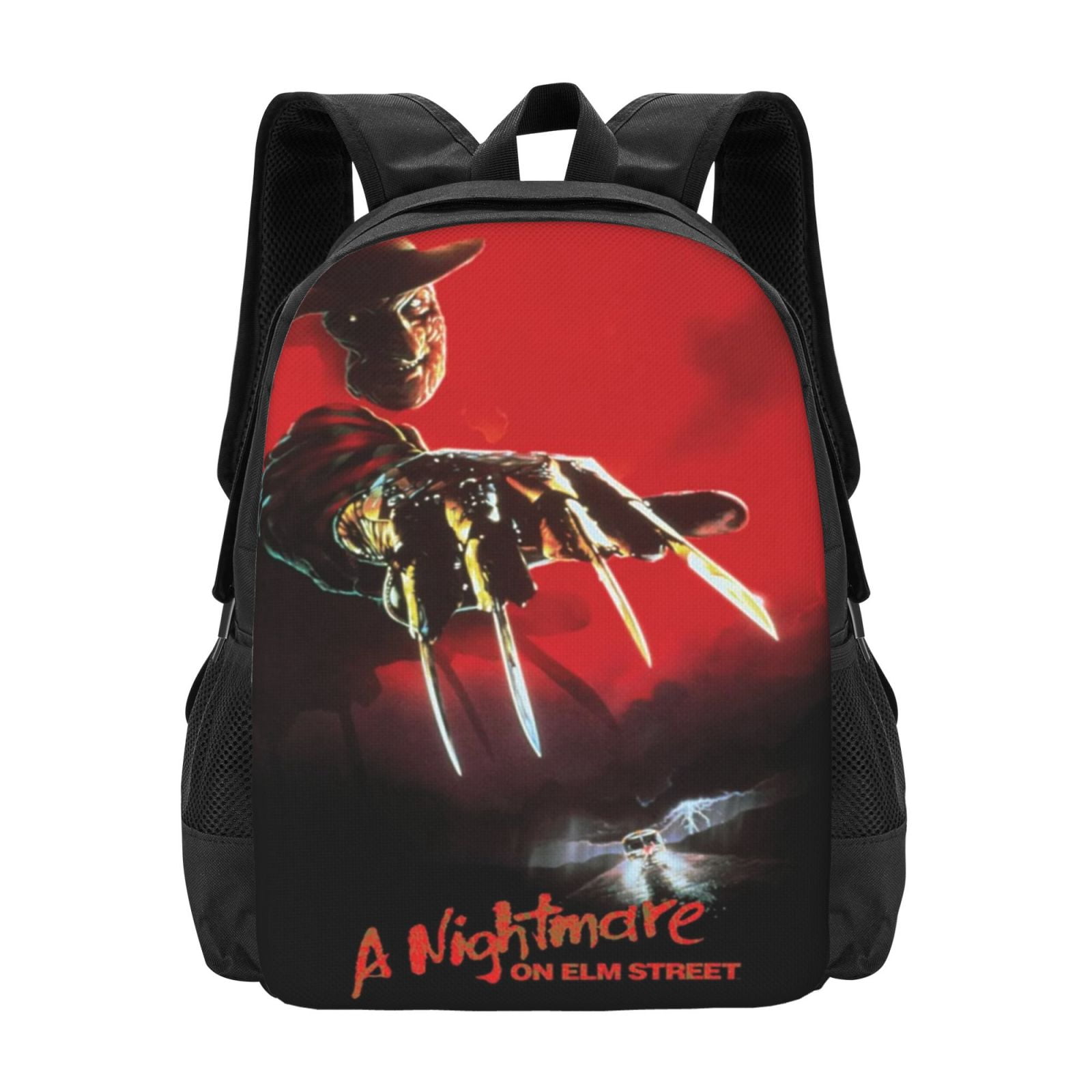 16.5 Inch Horror Freddy Movie Krue-Ge2 Backpack Travel Bookbag Travel ...