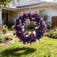 16.5 Inch Large Patriotic Tinsel Wreath for Front Door, 4th of July ...