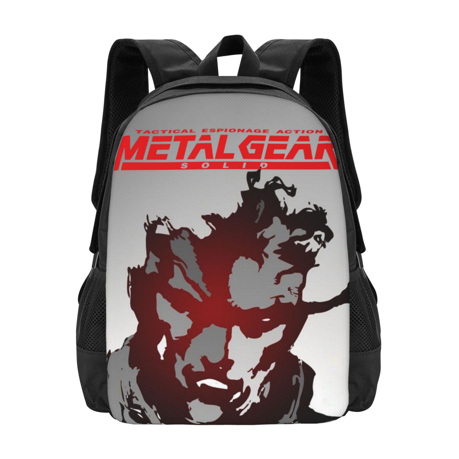 16.5 Inch Metal Ge-ar So-lid Backpack Travel Bookbag Travel Laptop Bag ...