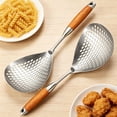 16.5 Inch Stainless Steel Skimmer, Long Handle Slotted Spoon for ...