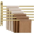 16.5 Inches Swivel Towel Rack 304 Stainless Steel 6 Arms Bathroom Towel ...