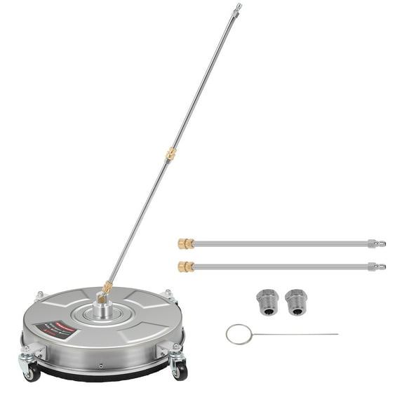 16.5" Pressure Washer Surface Cleaner Attachment with 2 Nozzles - 4000 ...