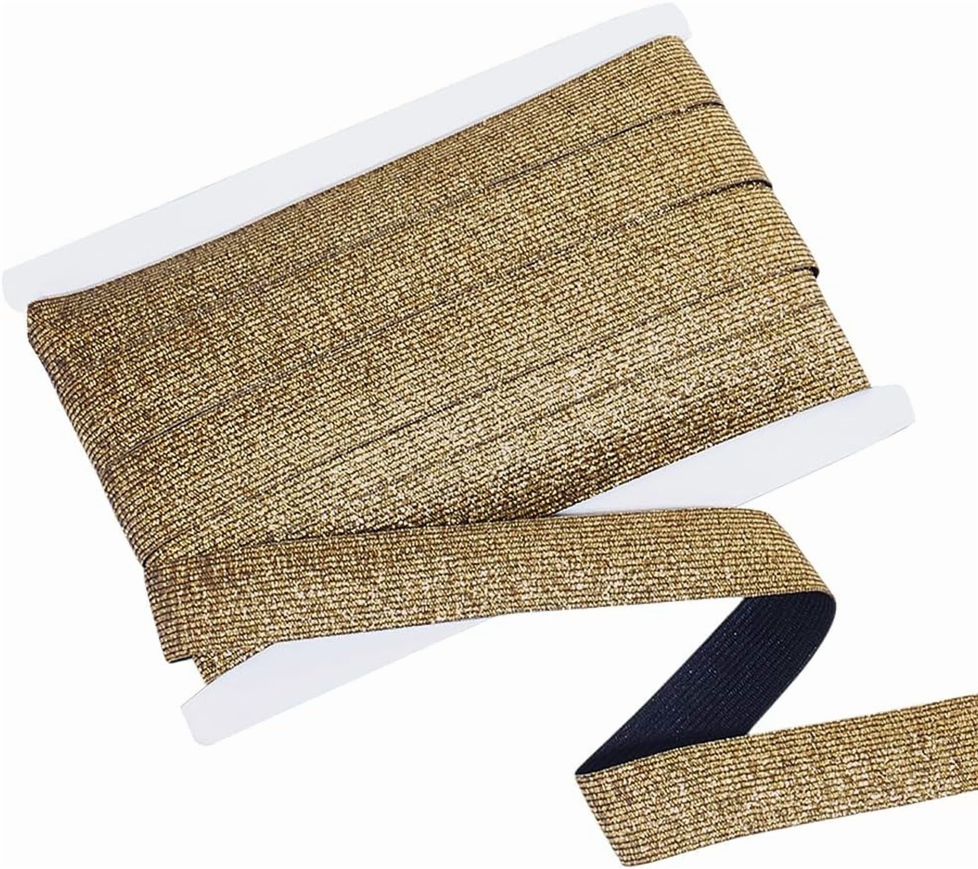 16.5 Yards Glitter Elastic Band 2.4cm (0.94Inches) Wide Flat Elastic ...