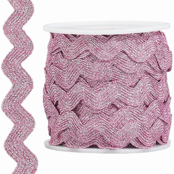 16.5 Yards Metallic Rick Rack 0.6 Inch Glitter RIC Rac Trim Christmas ...