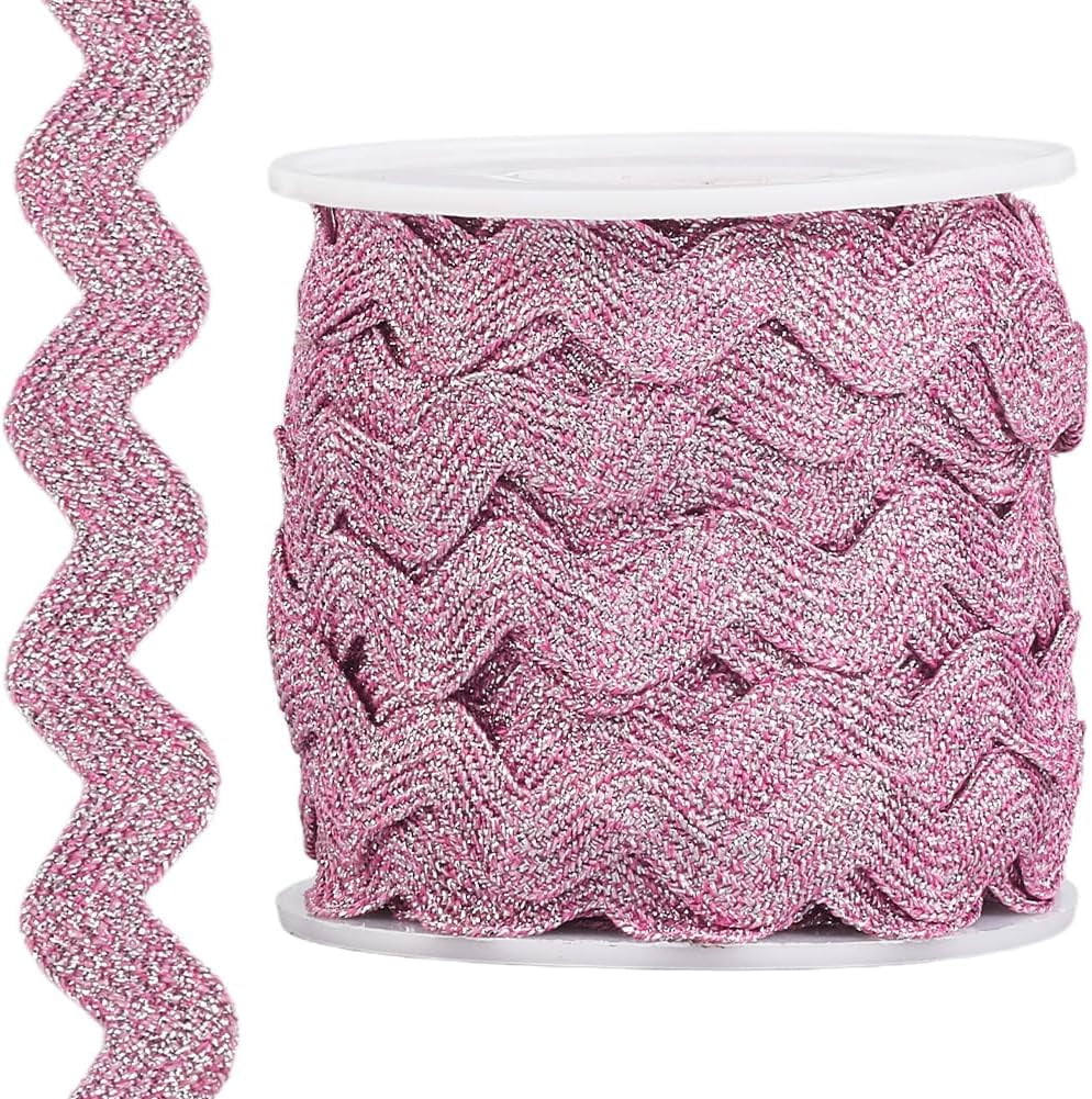 16.5 Yards Metallic Rick Rack 0.6 Inch Glitter RIC Rac Trim Christmas ...