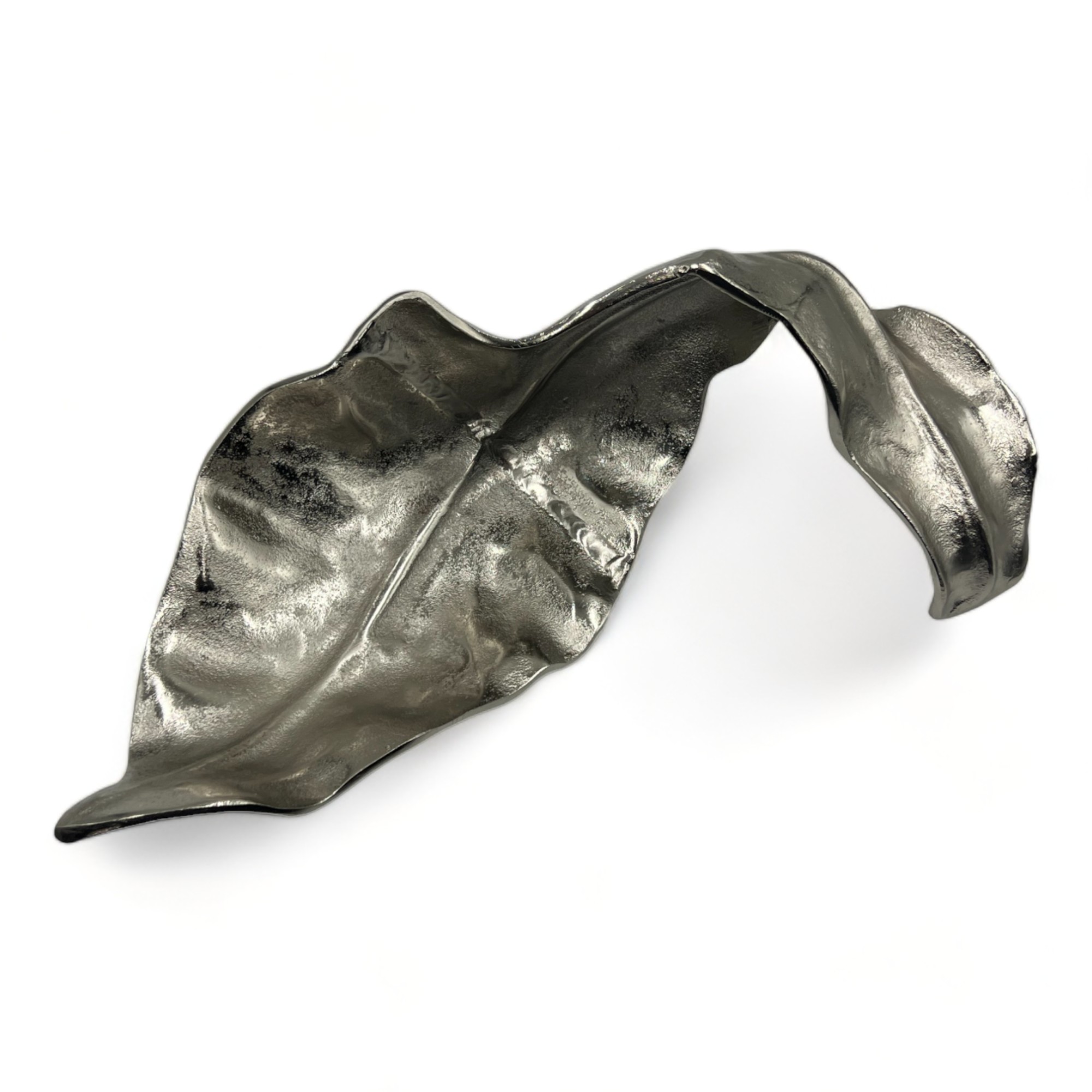 16.5 inch Nickel Decorative Metal Leaf by 90210 Kitchen and Bath ...