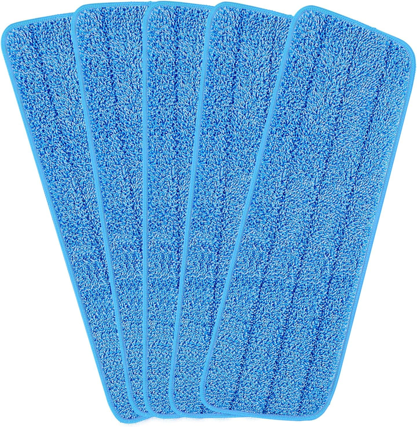 16.5 inch Reusable Mop Pads Microfiber Spray Mop Replacement Heads for Wet/Dry Mops Compatible ...