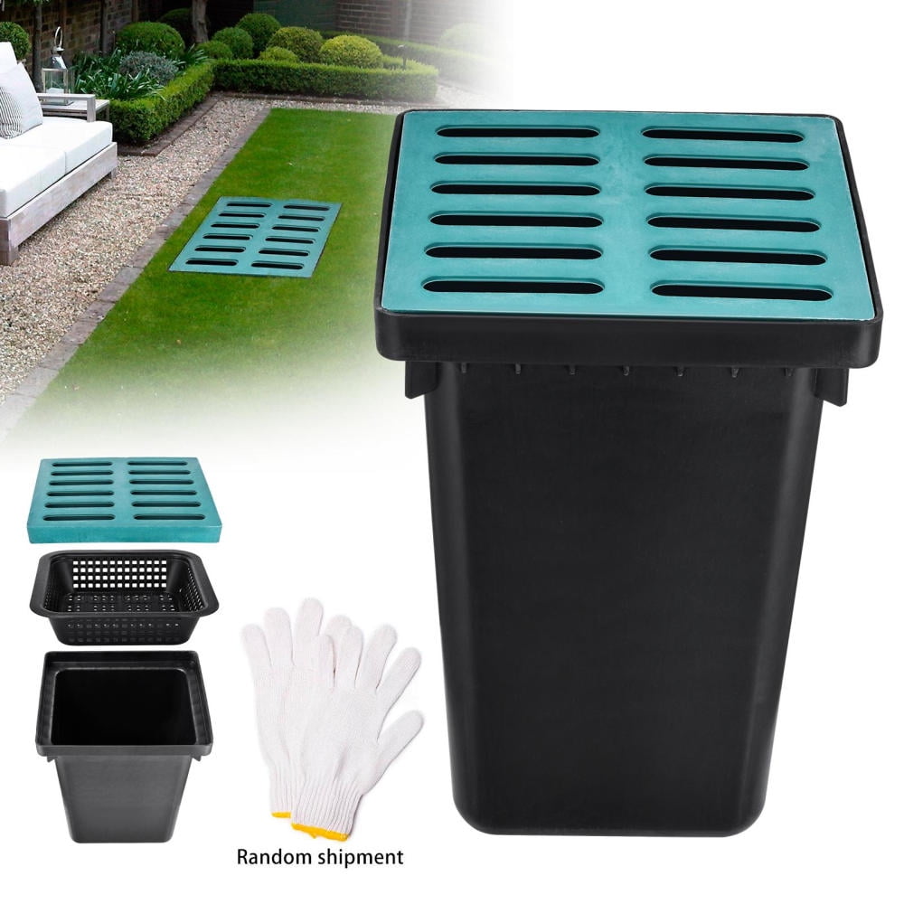 16.5"x16.5"x24" Catch Basin with Grate, Grate Catch Basin with Debris ...