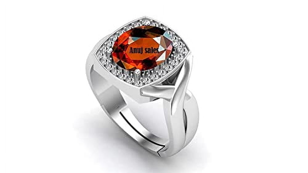 16.50 Ratti 15.25 Carat Natural Gomed Stone Silver Plated Ring ...