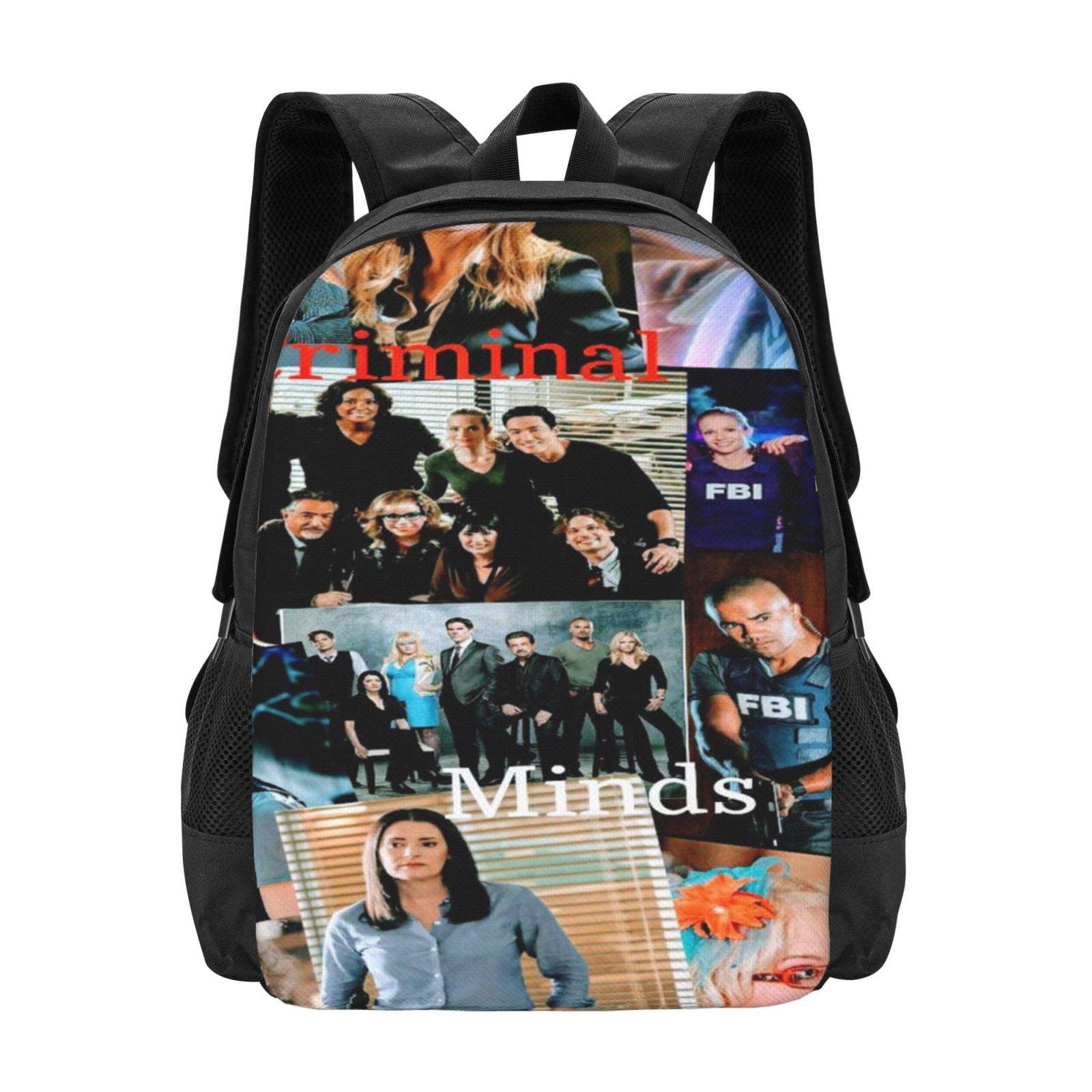 16.5IN Criminal Minds Backpack 3d Graphics Travel Casual Laptop Backpack Waterproof Hiking ...