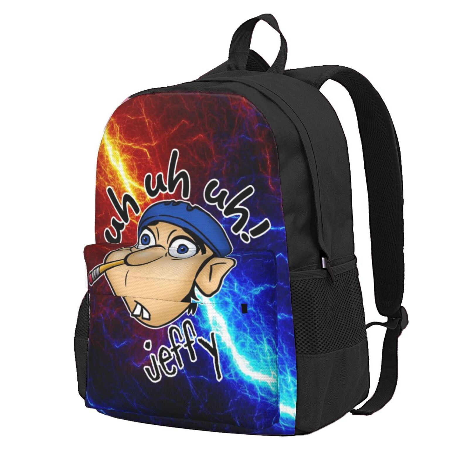 16.5IN Sml Cartoon Jef-,fy Backpack Large Capacity Rucksack Trave ...