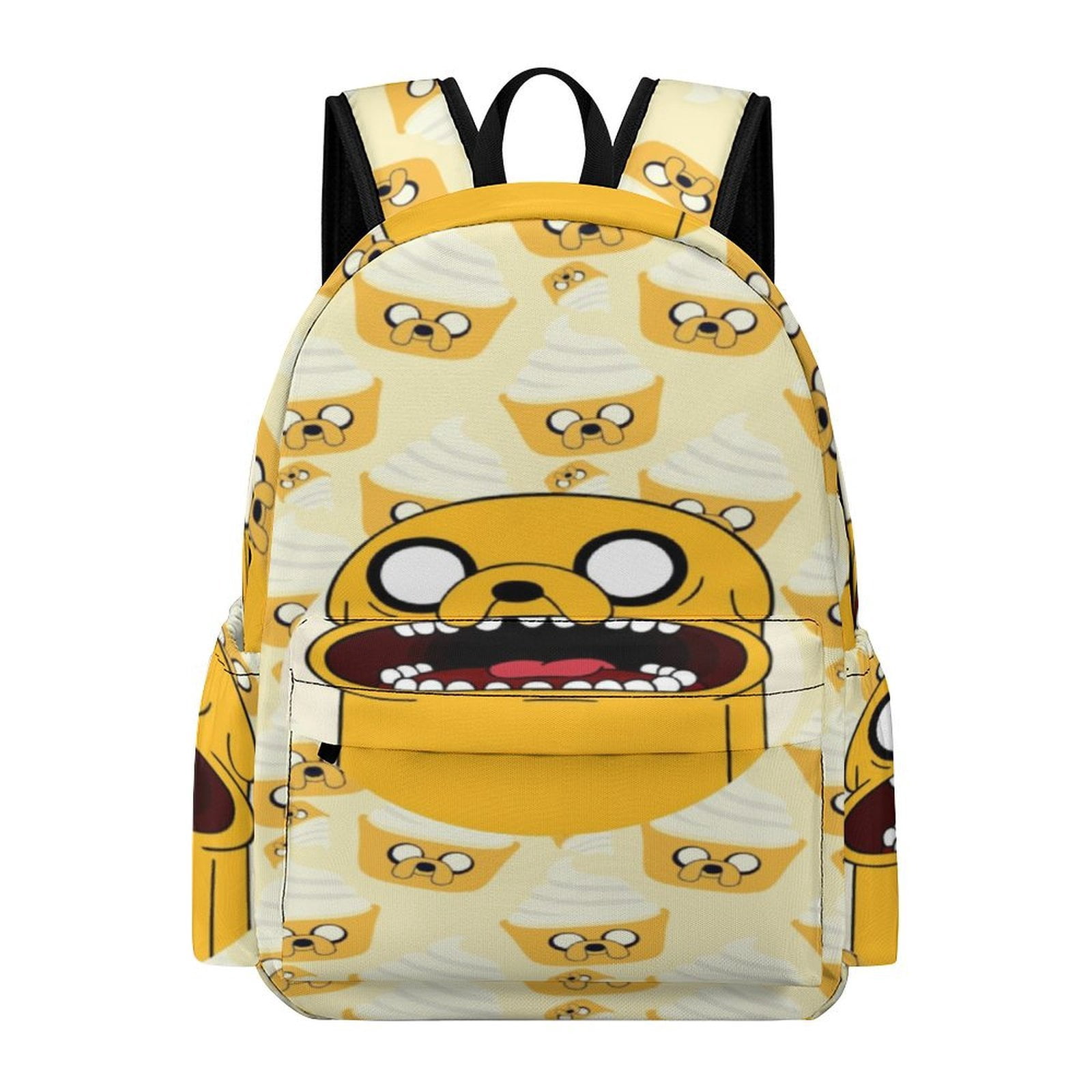 16.5In Adventure Cartoon Time Backpack Front Pocket Cute Knapsack ...