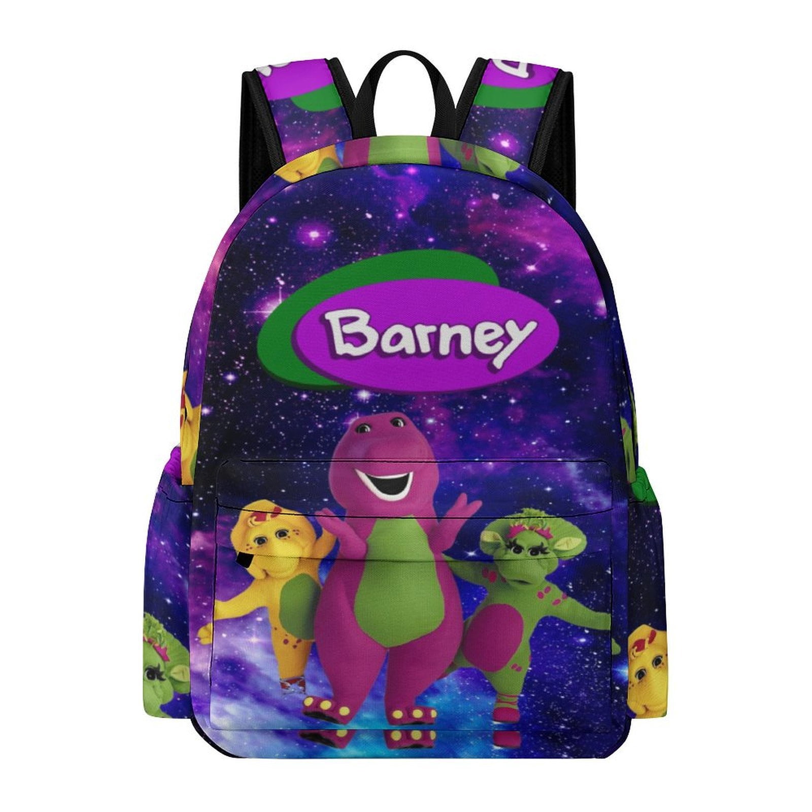 16.5In Barney Dinosaur Friends Backpack Front Pocket Cute Knapsack ...
