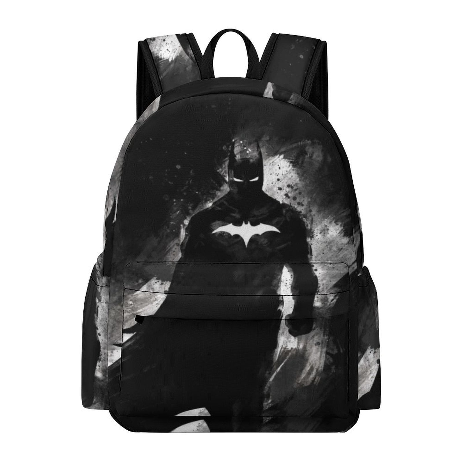 16.5In Bat-,Menn Backpack Front Pocket Cute Knapsack Cartoon Daypack ...