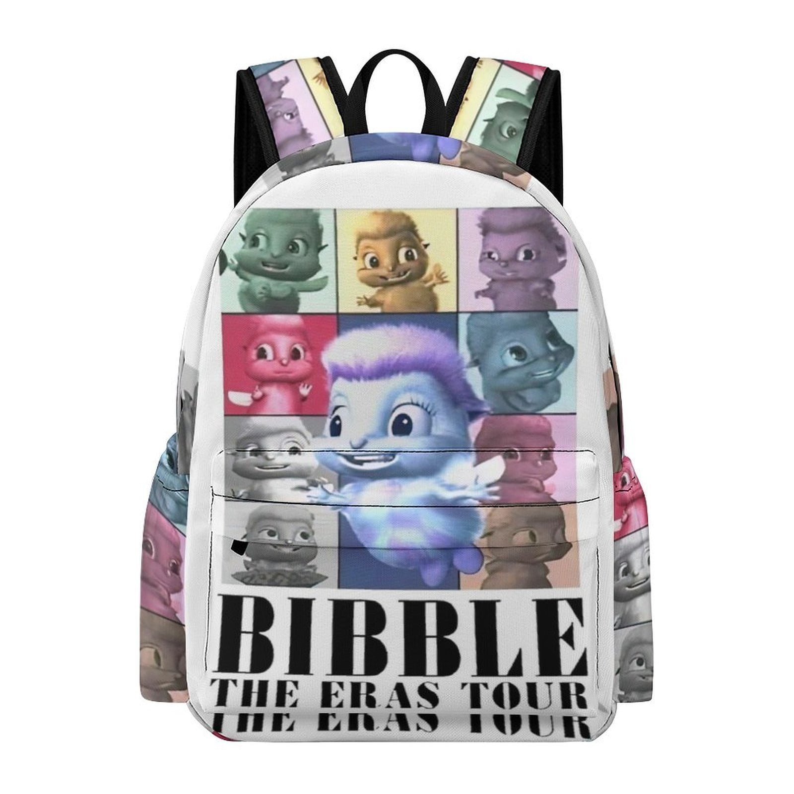 16.5In Bibb-,le0 Backpack Front Pocket Cute Knapsack Cartoon Daypack ...