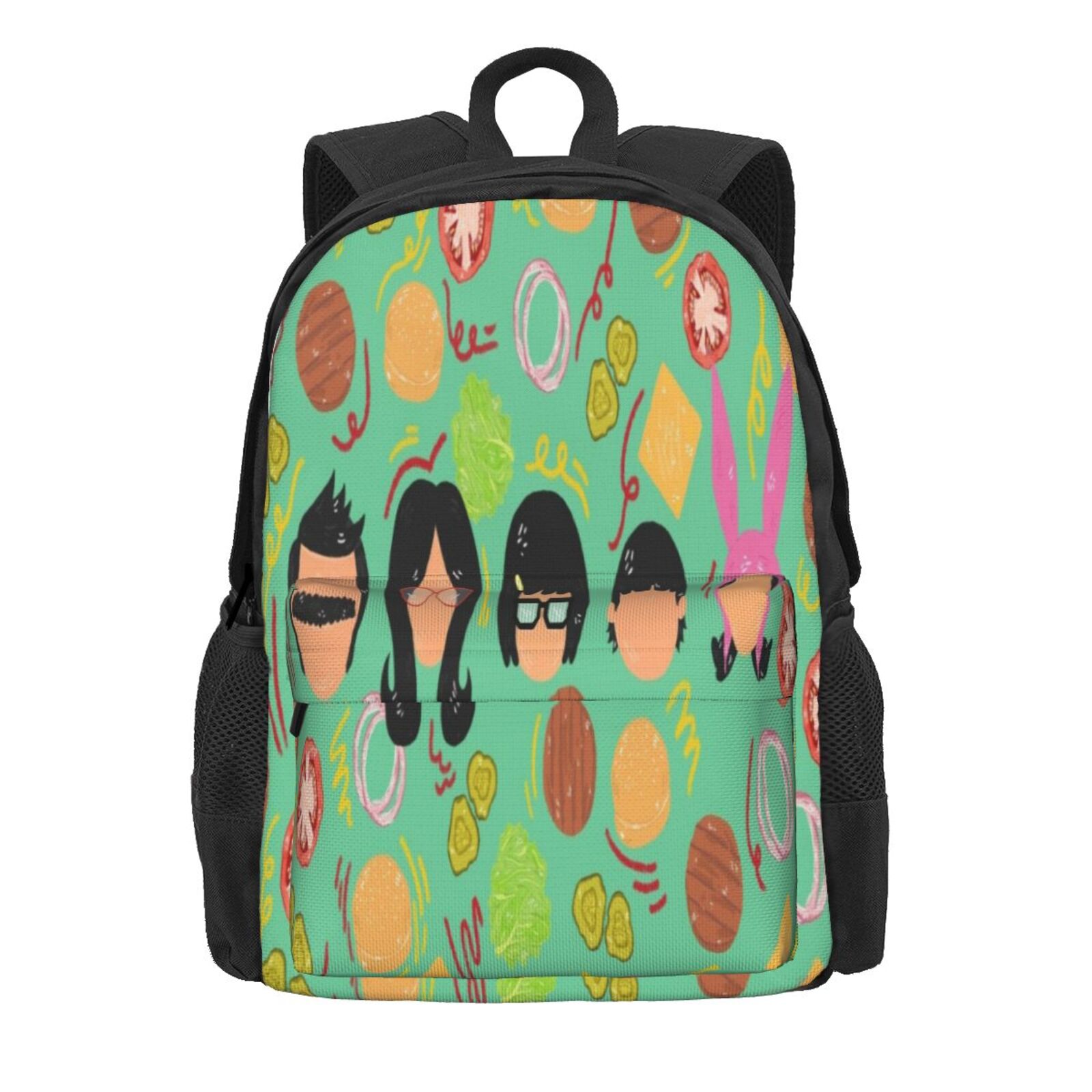 16.5In Bob's Bur-Ger Backpack Lightweight Laptop Backpack Casual ...