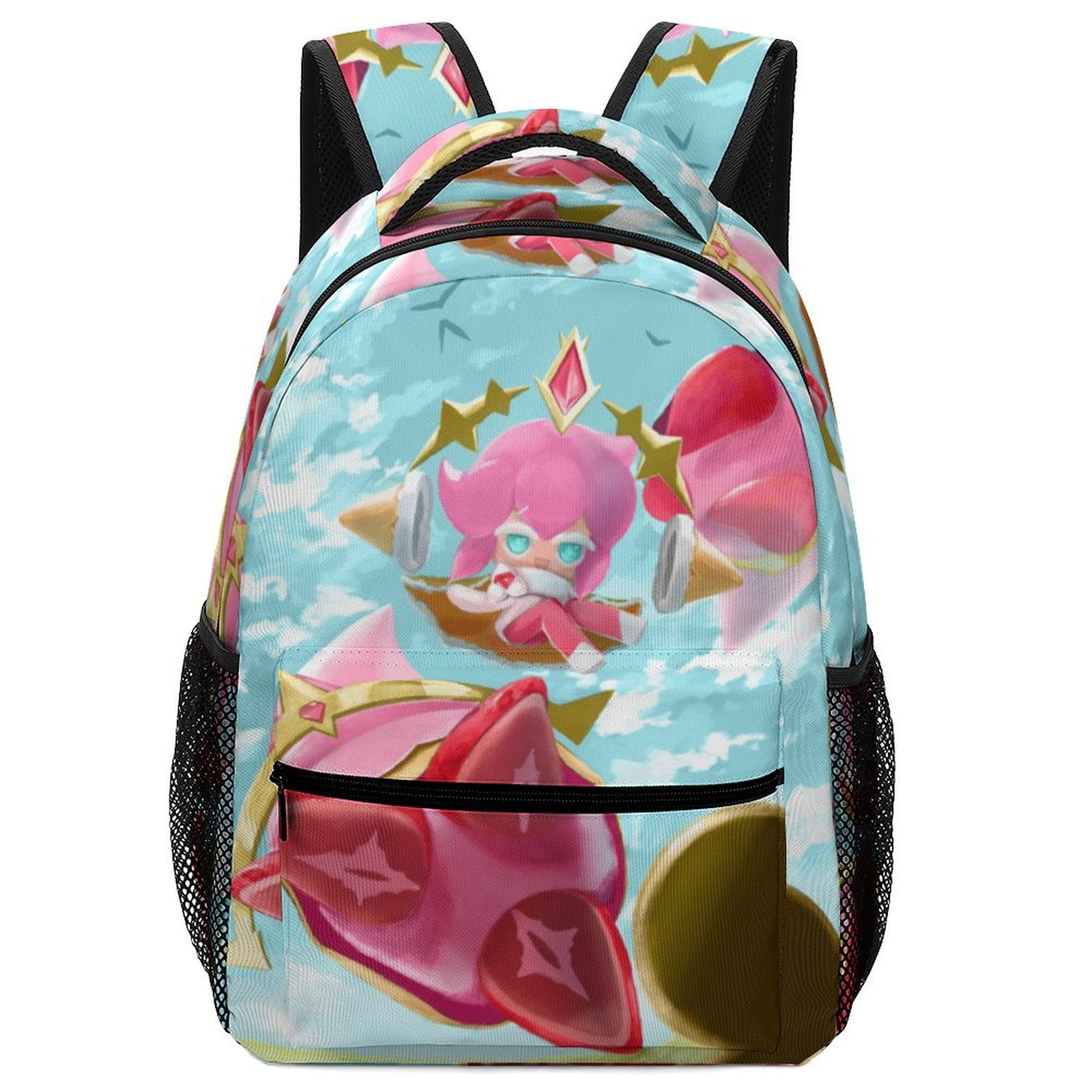 16.5In Cookie Run Kingdom Backpack with Front Pocket Cartoon Backpacks ...