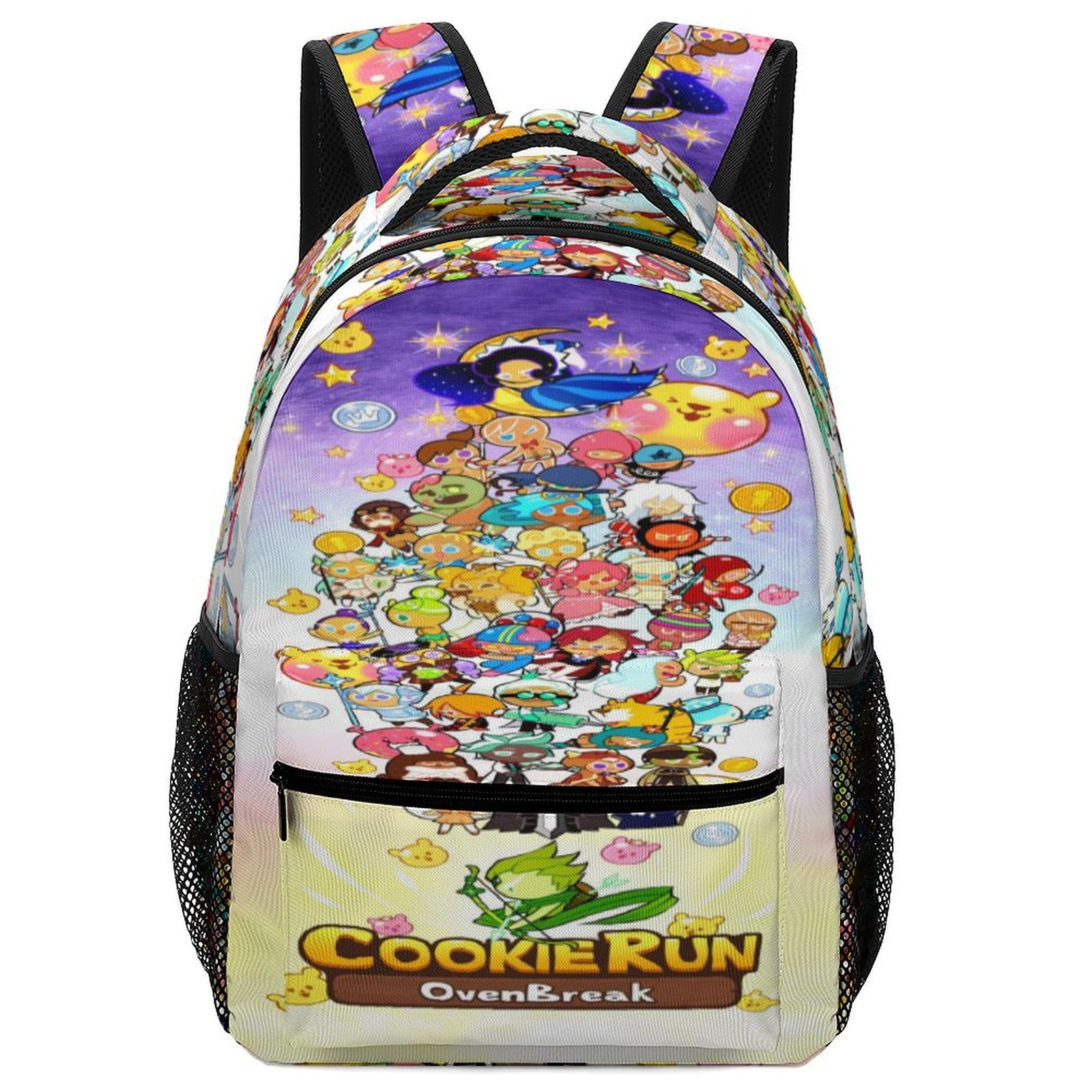 16.5In Cookie Run Kingdom Backpack with Front Pocket Cartoon Backpacks ...