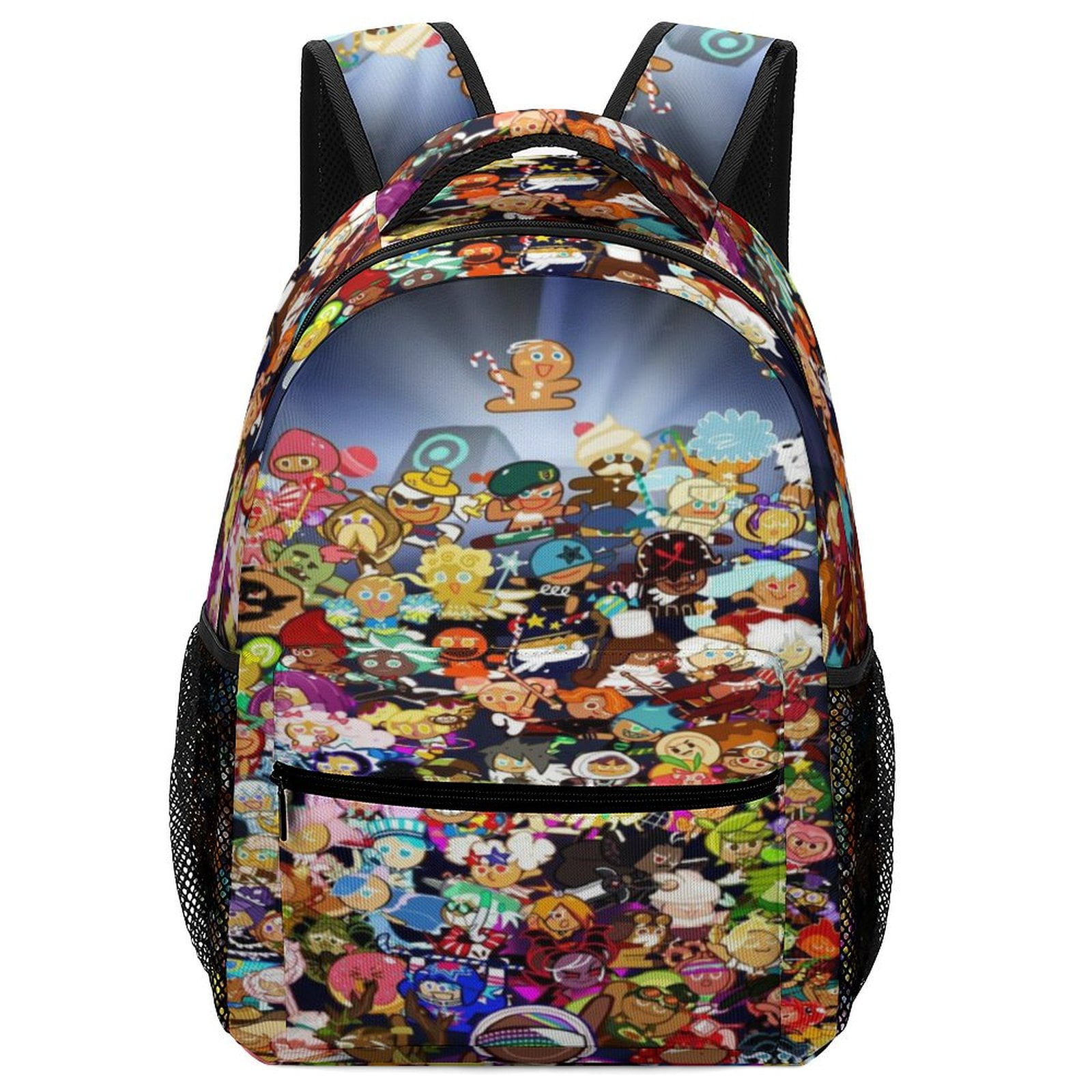 16.5In Cookie Run Kingdom Backpack with Front Pocket Cartoon Backpacks ...