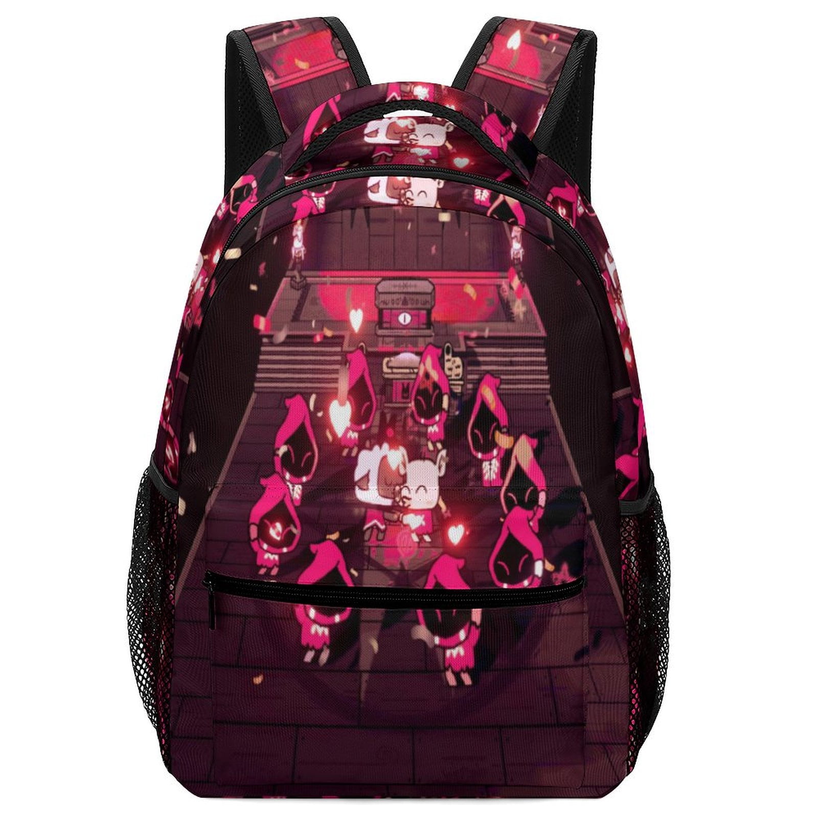 16.5In Cult of The Lamb Backpack with Front Pocket Cartoon Backpacks ...