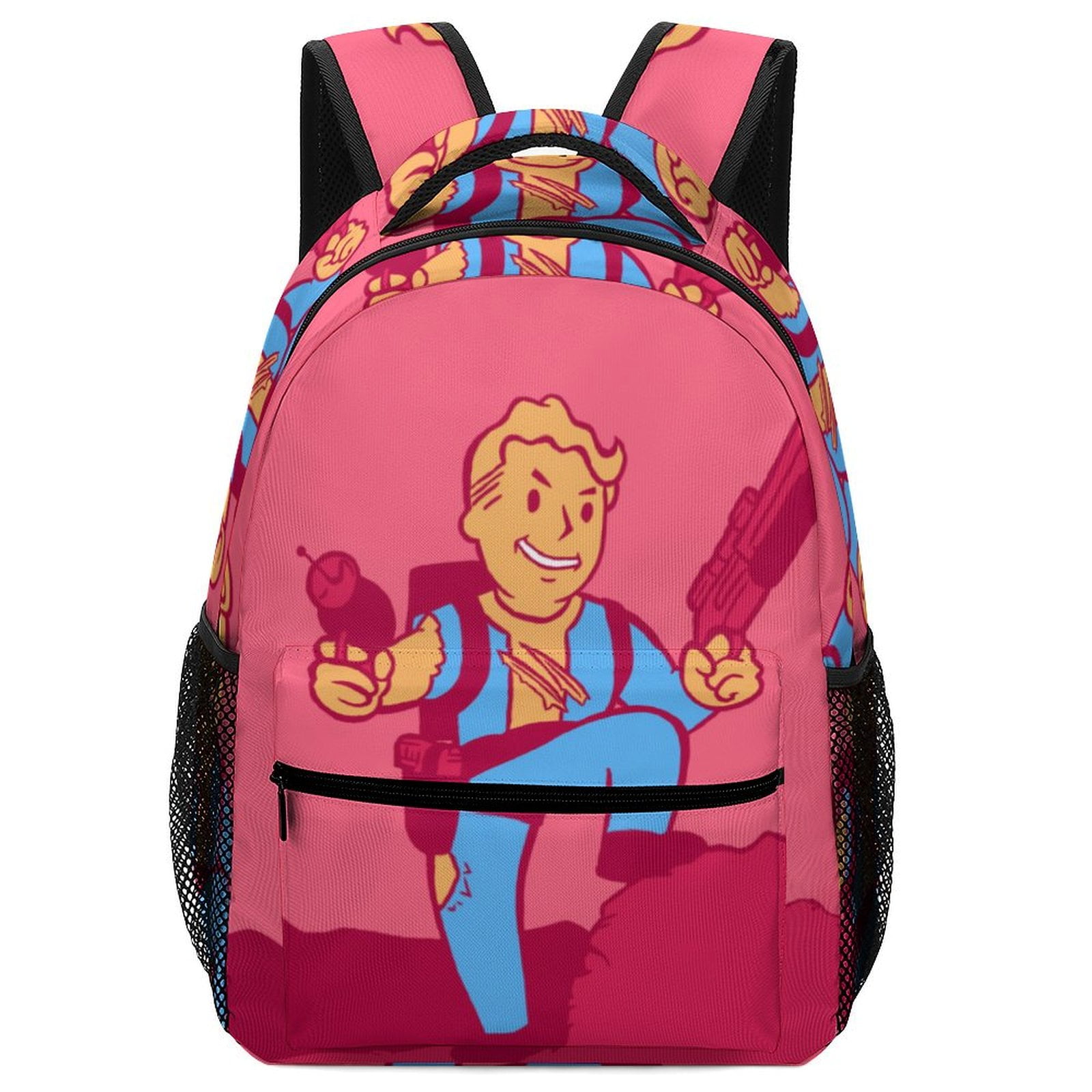 16.5In Game Fallout Backpac for Men Women Cartoon Bookbag Lightweight ...