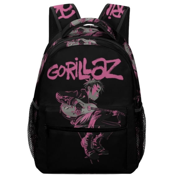 16.5In Gorill-,A2 Backpack with Front Pocket Cartoon Backpacks Travel ...