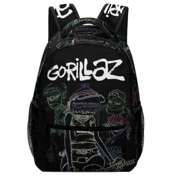 16.5In Gorill-,A2 Backpack with Front Pocket Cartoon Backpacks Travel ...