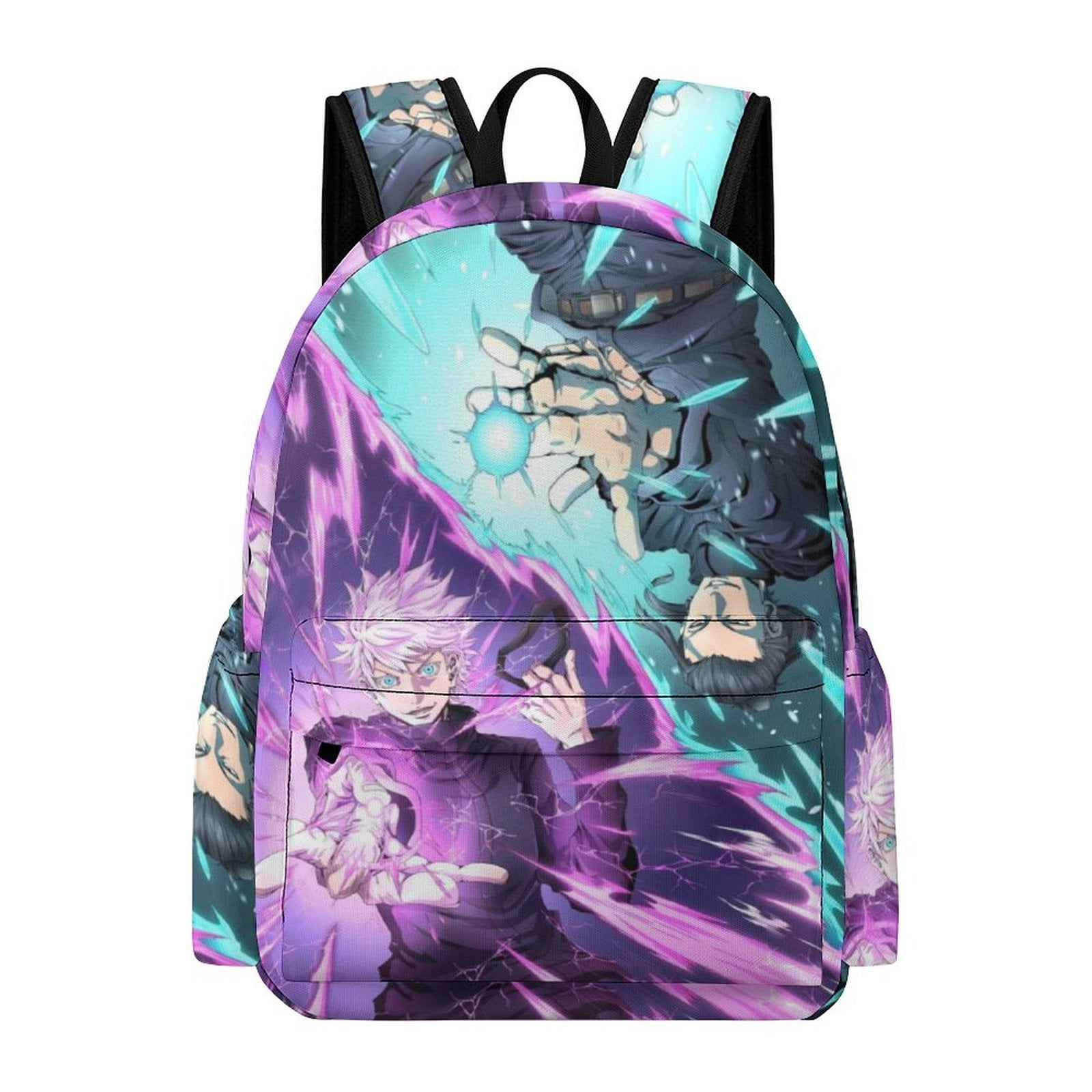 16.5In Jujutsu Anime Kaisen Backpack Front Pocket Cute Knapsack Cartoon ...