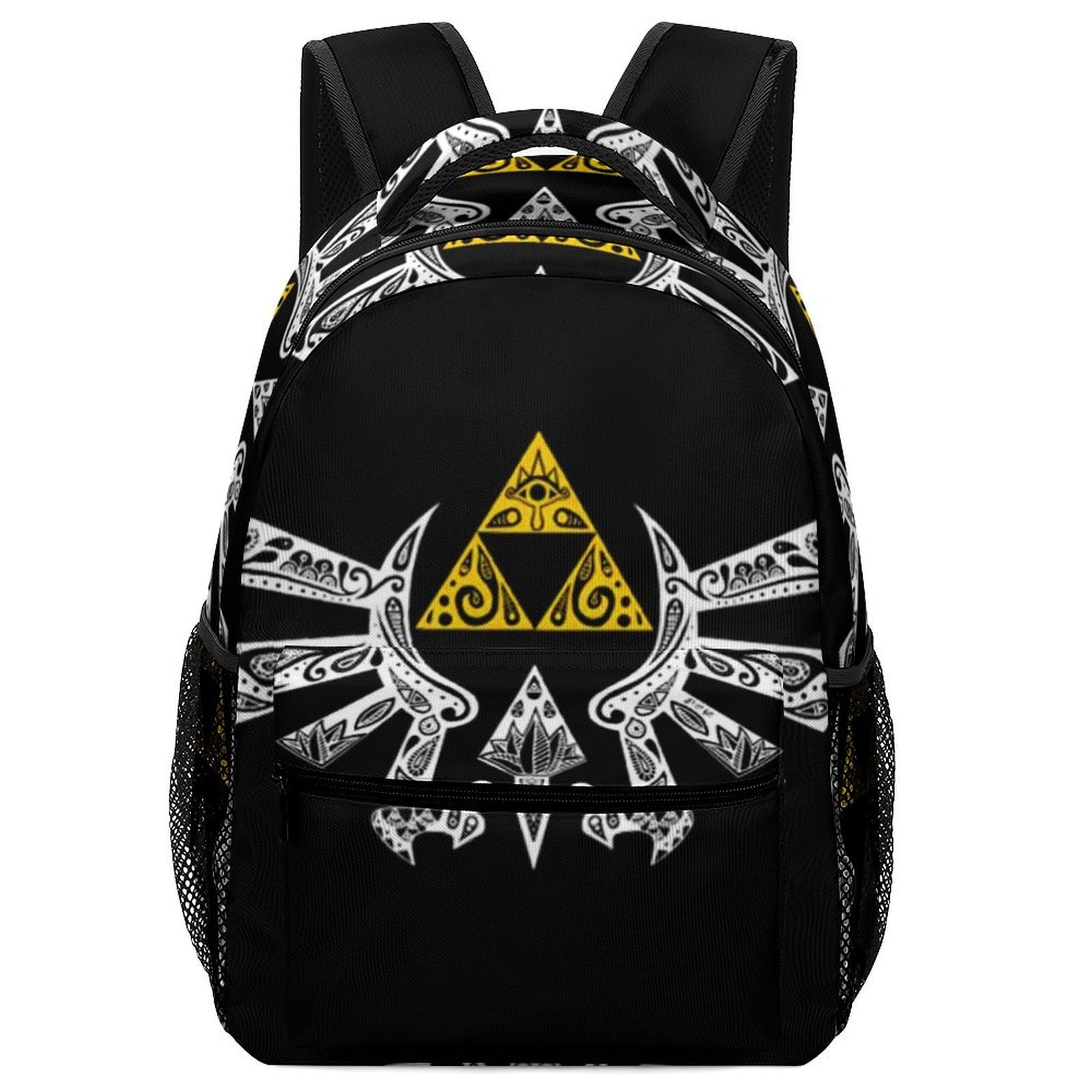 16.5In Le-Gend 0f Zel-,Da0 Backpack with Front Pocket Cartoon Backpacks ...