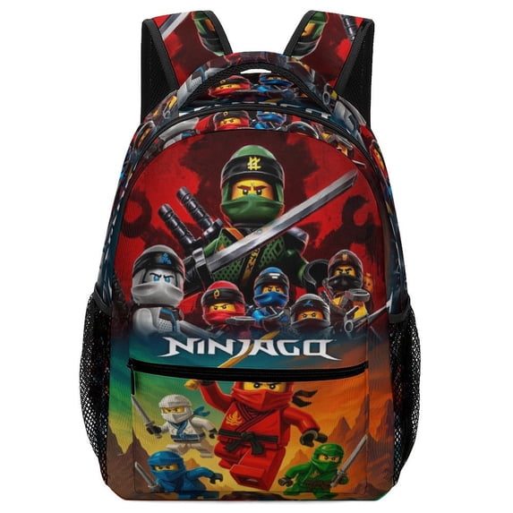 16.5In Ninj-,AG0 Backpack with Front Pocket Cartoon Backpacks Travel ...