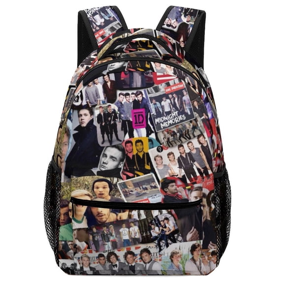 16.5In One Direc-,Ti0n Backpack with Front Pocket Cartoon Backpacks ...