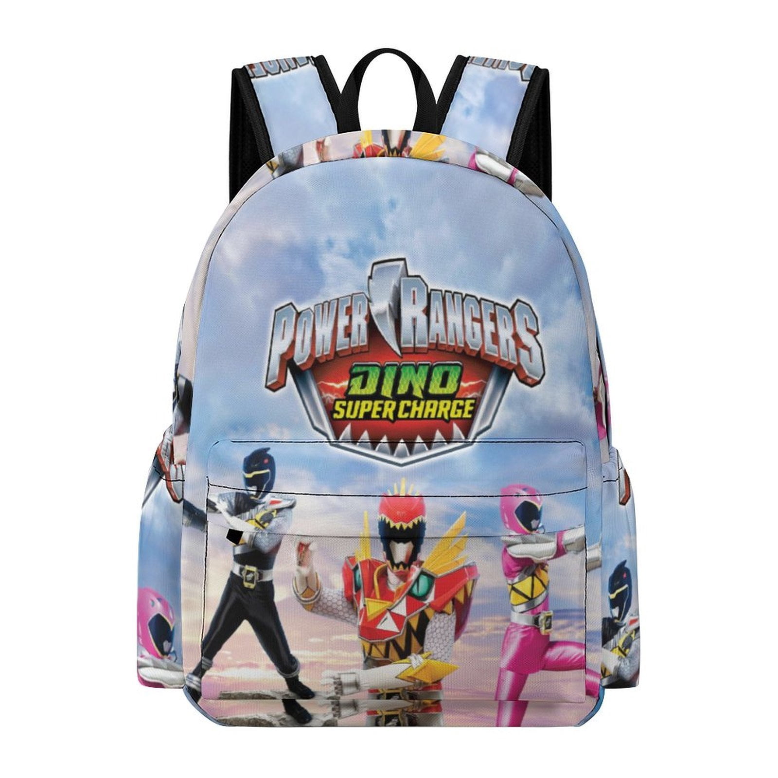16.5In Power Team Ran-,Ger2 Backpack Front Pocket Cute Knapsack Cartoon ...