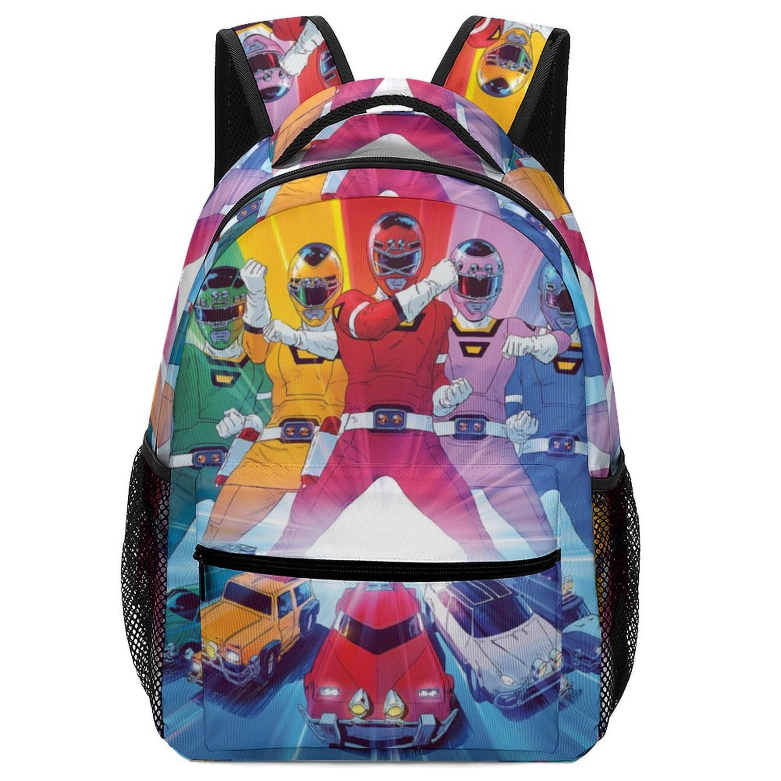 16.5In Power Team Ran-,Ger2 Backpack with Front Pocket Cartoon ...