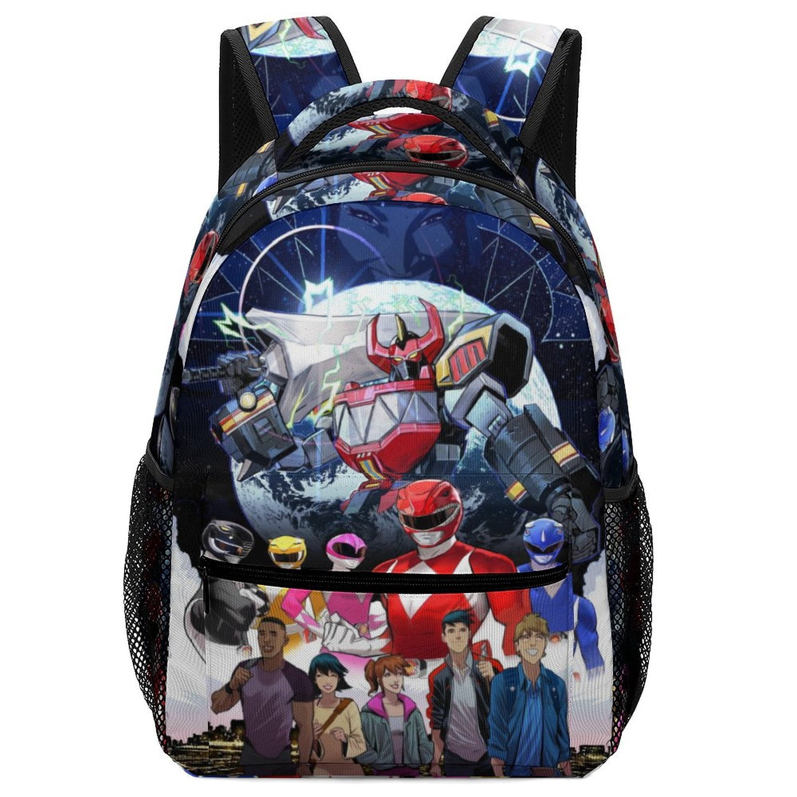 16.5In Power Team Ran-,Ger2 Backpack with Front Pocket Cartoon ...