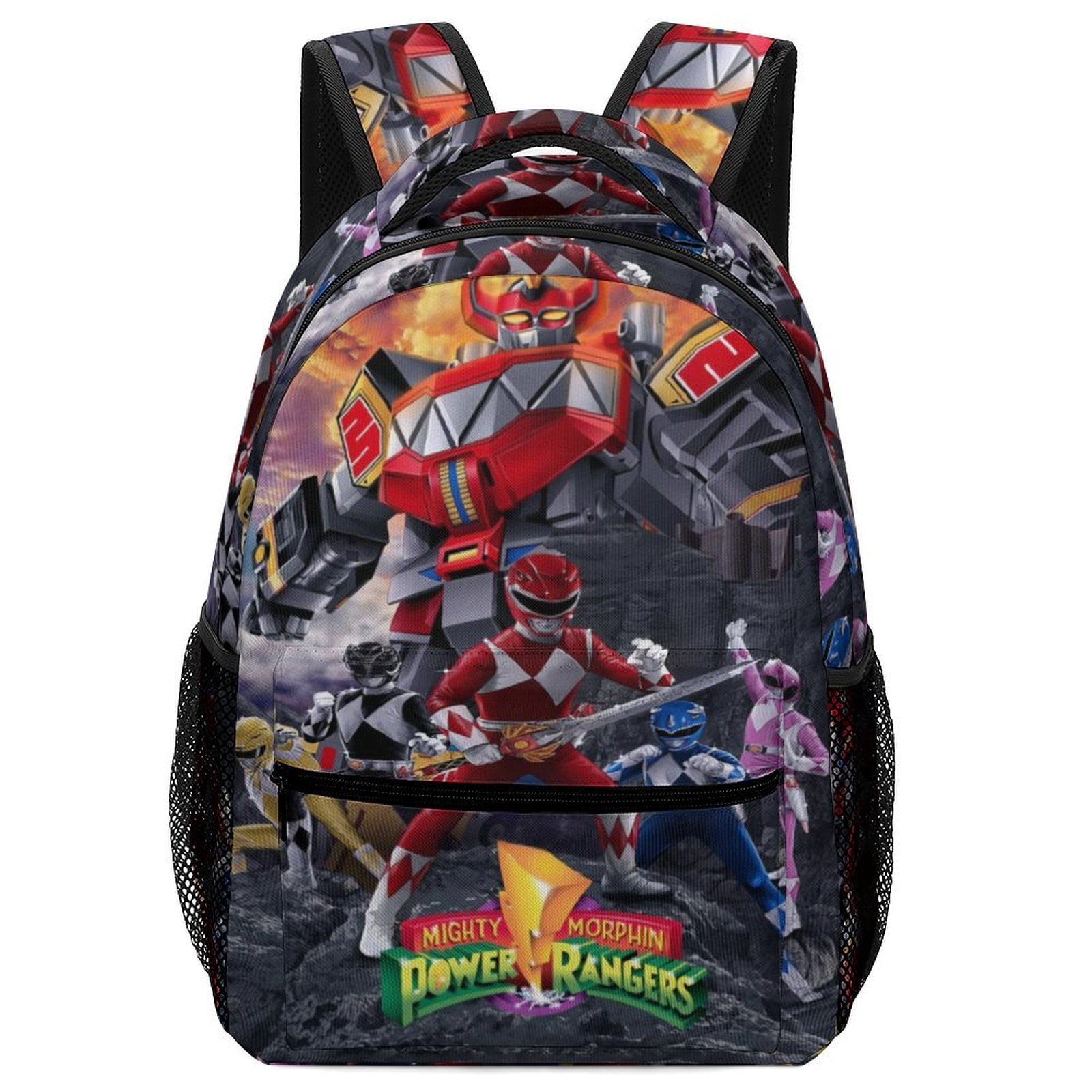16.5In Power Team Ran-,Ger2 Backpack with Front Pocket Cartoon ...