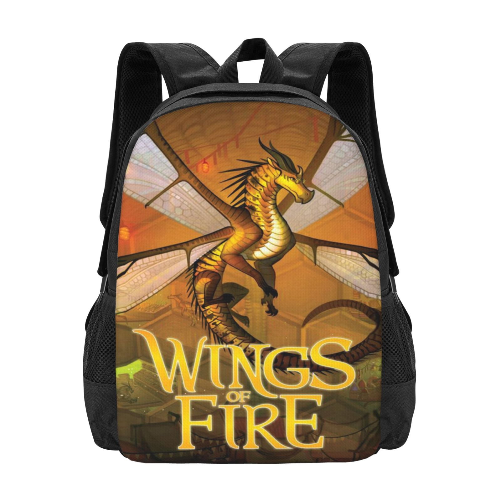 16.5In Wings Dragon Fire Backpack Large Capacity Multifunction ...