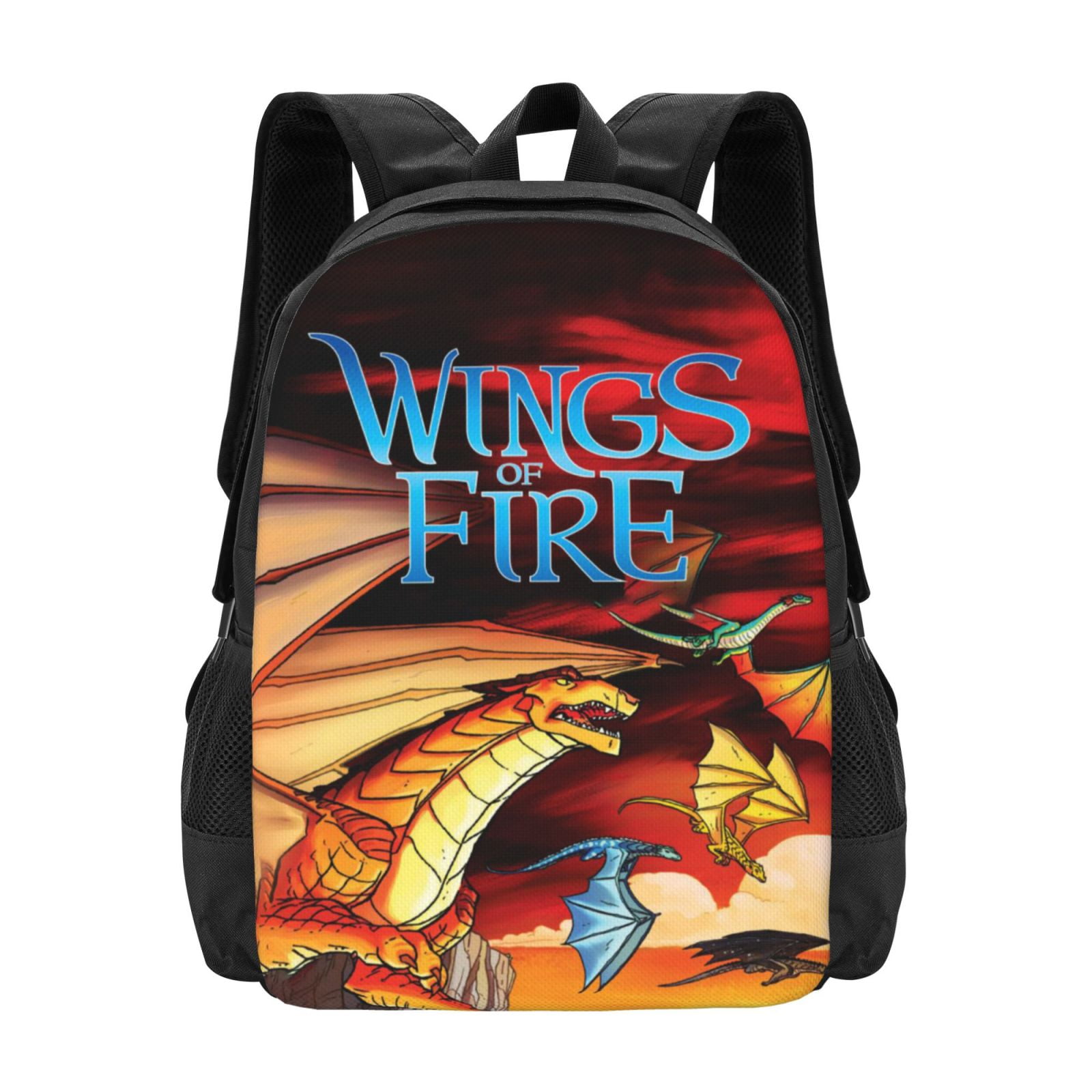 16.5In Wings Dragon Fire Backpack Large Capacity Multifunction ...