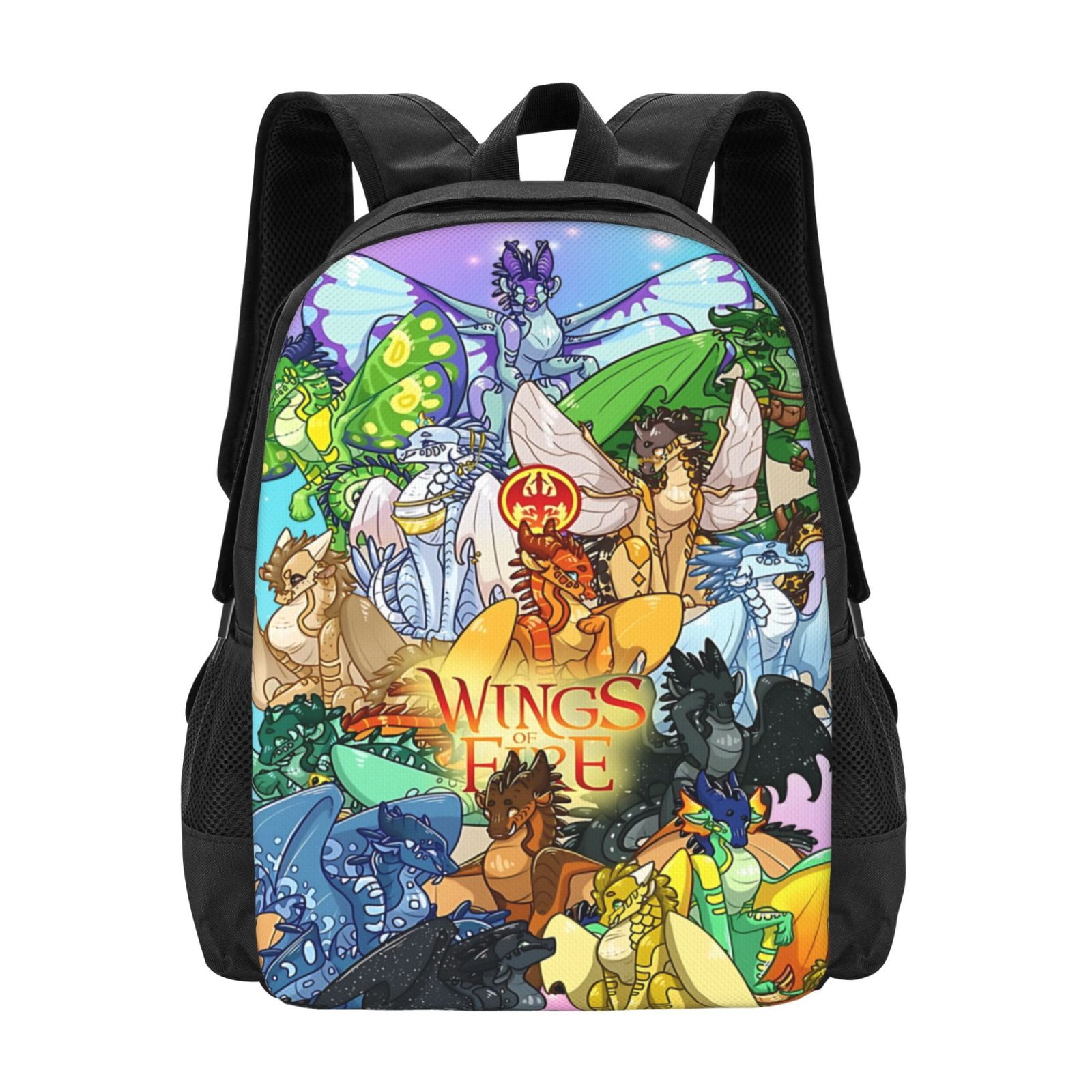 16.5In Wings Dragon Fire Backpack Large Capacity Multifunction ...