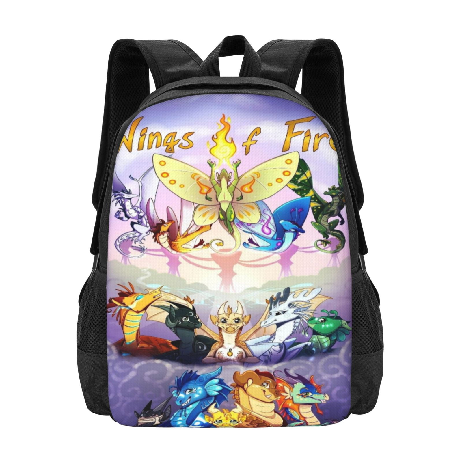 16.5In Wings Dragon Fire Backpack Large Capacity Multifunction ...