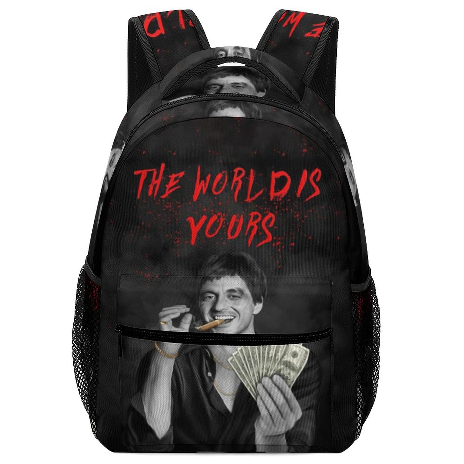 16.5In Scar-fac Backpack Lightweight Backpack Large Capacity Portable ...