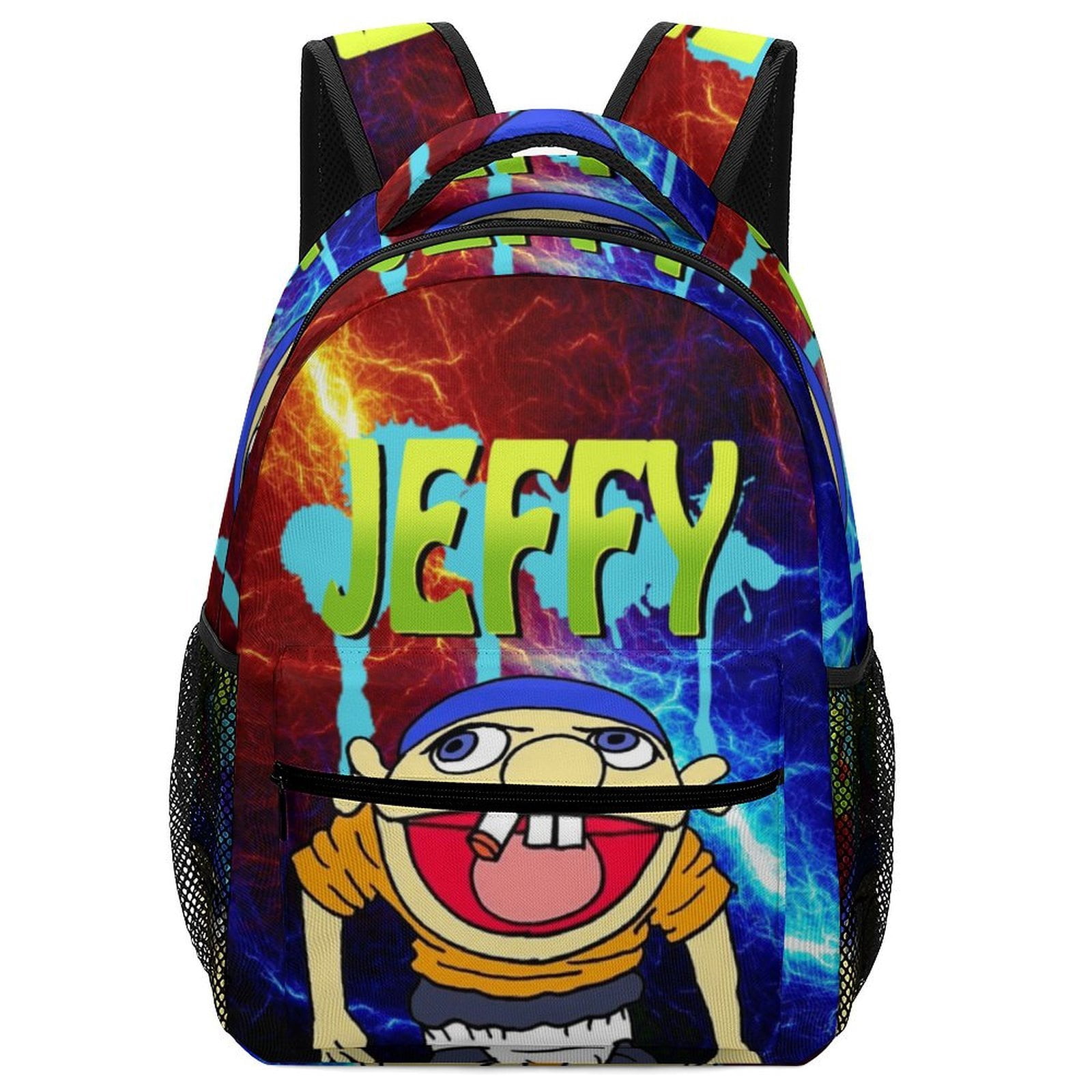 16.5In Sml Cartoon Jef-,fy Backpack with Front Pocket Cartoon Backpacks ...
