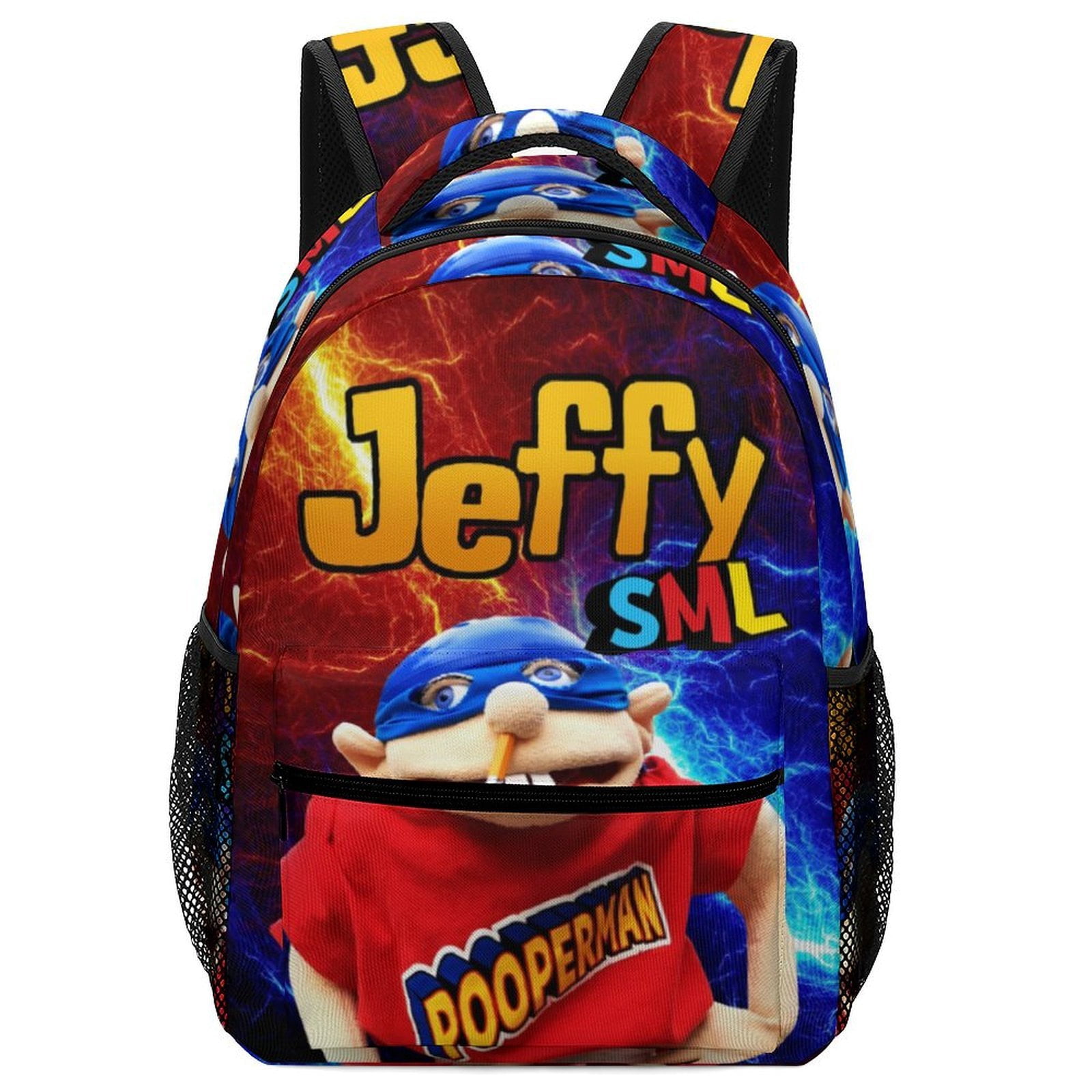 16.5In Sml Cartoon Jef-,fy Backpack with Front Pocket Cartoon Backpacks ...