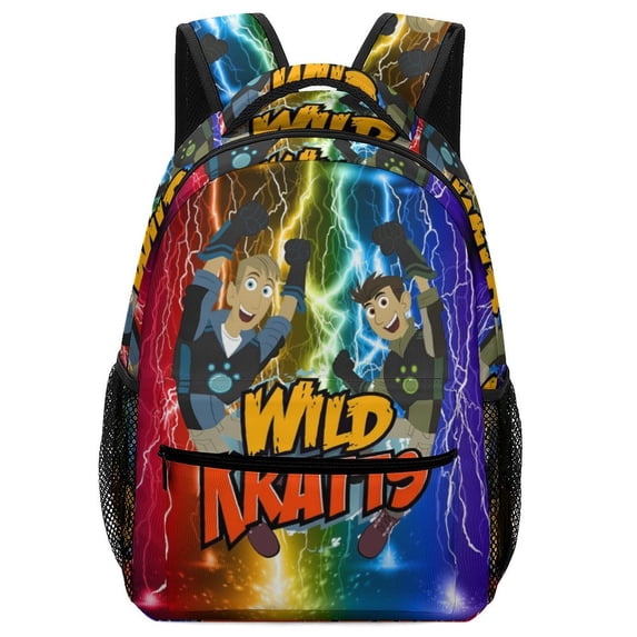 16.5In Wild Animal Kra-,tt2 Backpack with Front Pocket Cartoon ...