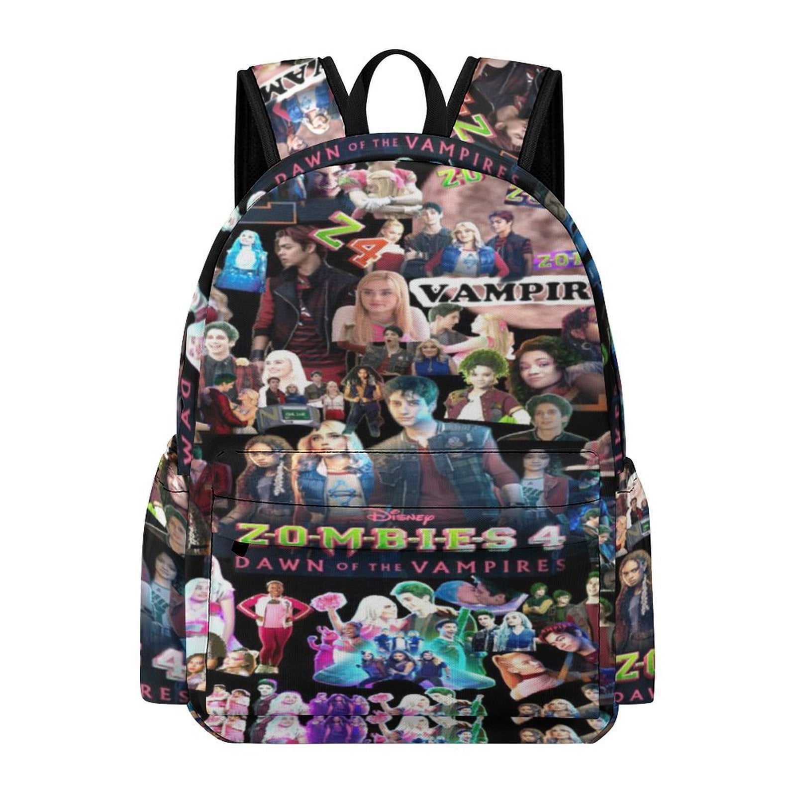 16.5In Zombie Character Backpack Front Pocket Cute Knapsack Cartoon ...