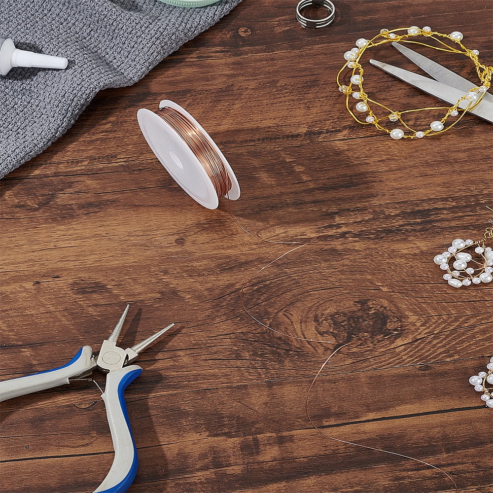 16.5M 24 Gauge Solid Bare Copper Wire Round Craft Copper Wire with 1Pc ...