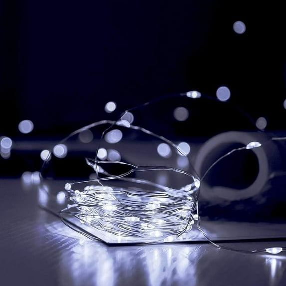 16.5ft 50LED Fairy Lights, Outdoor String Lights Waterproof, USB Plug ...