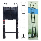 16.5ft Aluminum Telescoping Ladder Folding Telescopic Black Extension ...