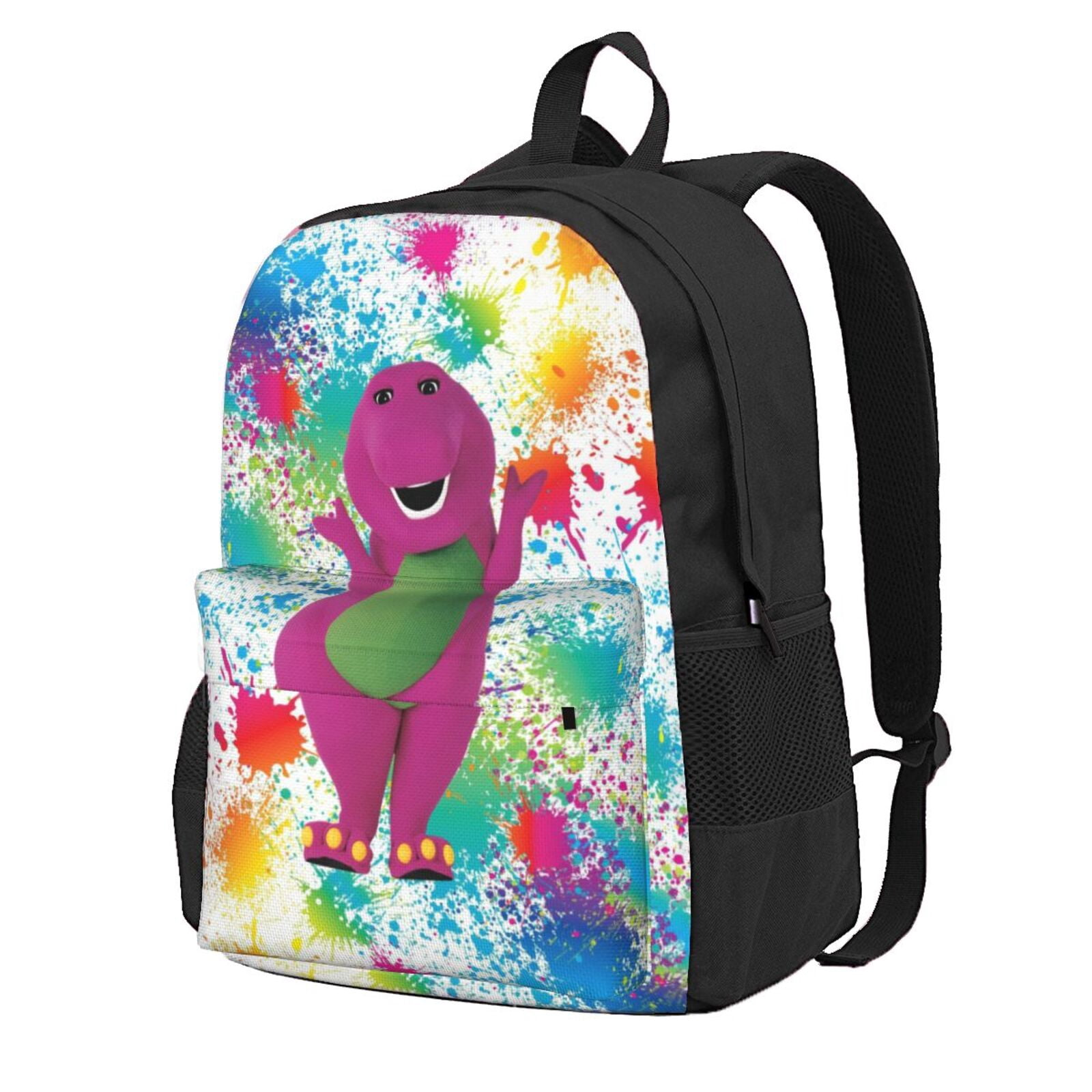 16.5in Barney Dinosaur Friends Backpack With Front Pocket Lightweight ...