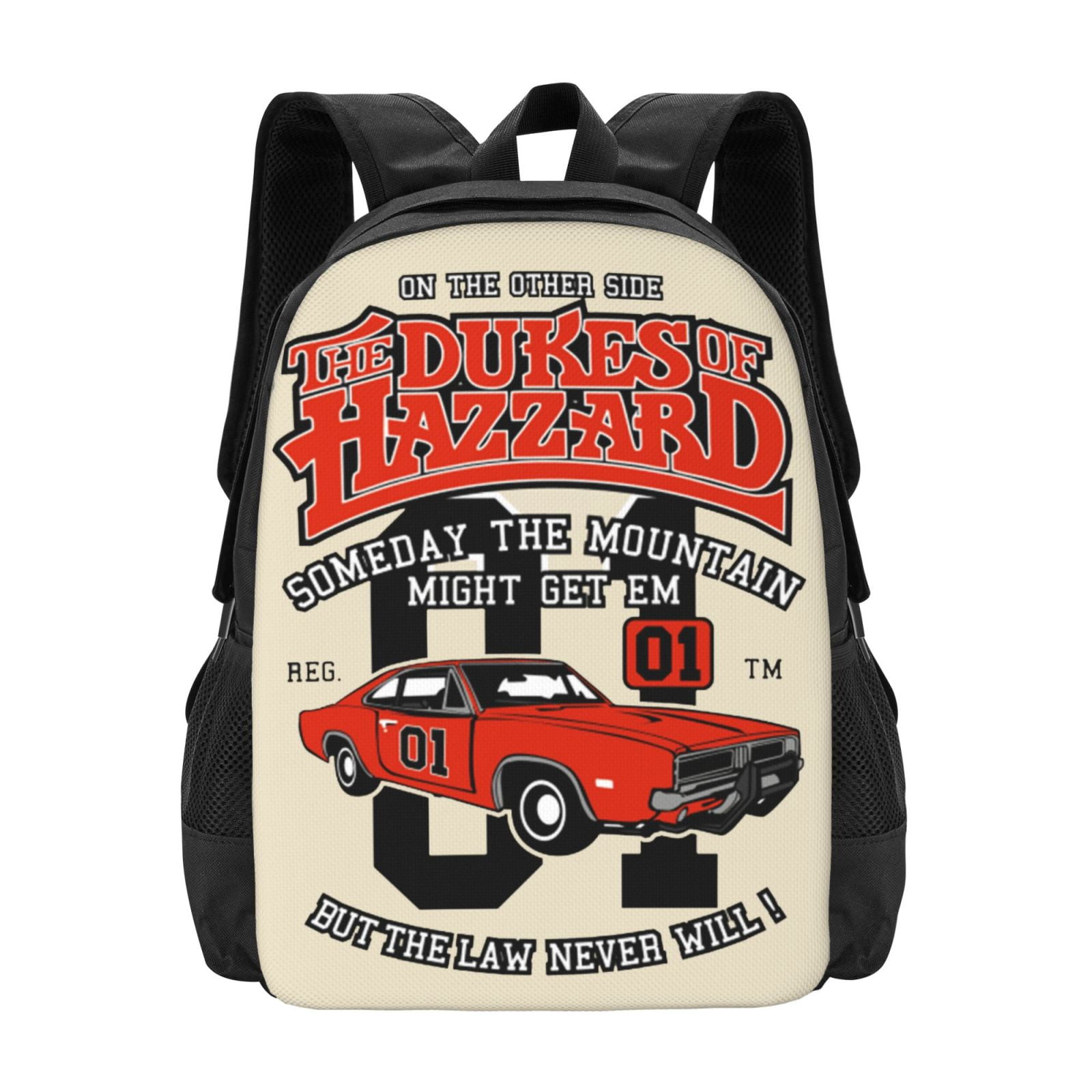 16.5in Dukes Orange Car Haz-zard Backpacks Cute Bag Anime Backpack ...