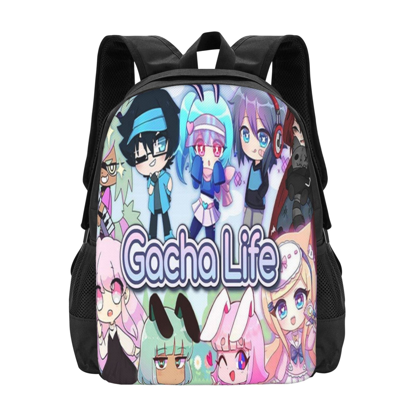 16.5In Galaxy Gacha Life Backpacs Cute Bag Anime Backpac Cartoon Bags ...